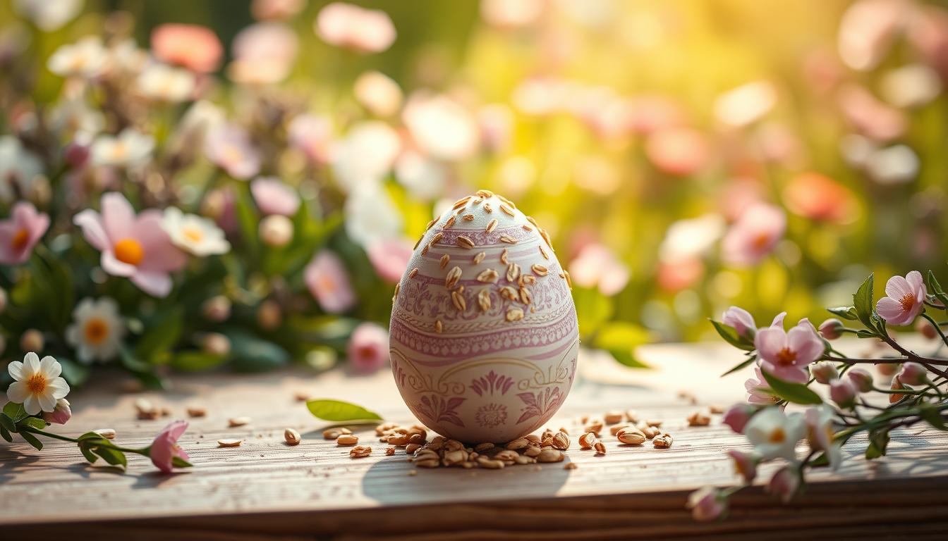 L'Œuf de Pâques au Lait d'Avoine et Éclats de Sarrasin